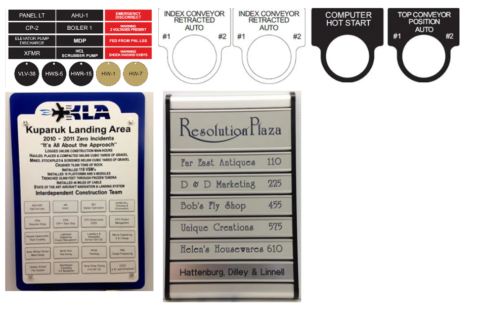 Engraved Signs | Alaska Laminated Signs